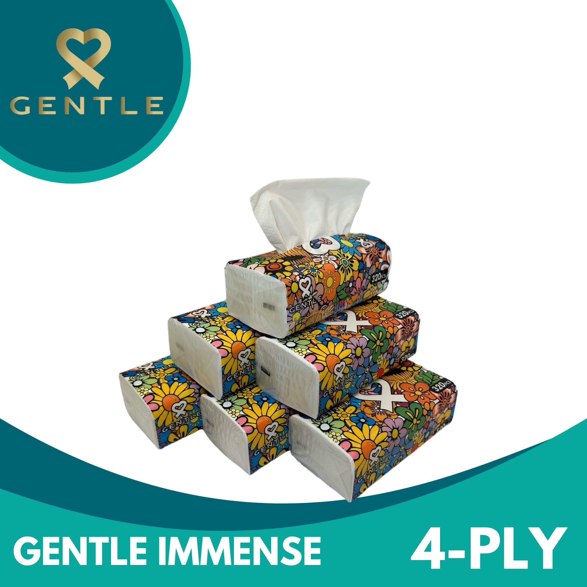 Gentle Immense Tissue 320s 4ply – GENTLE
