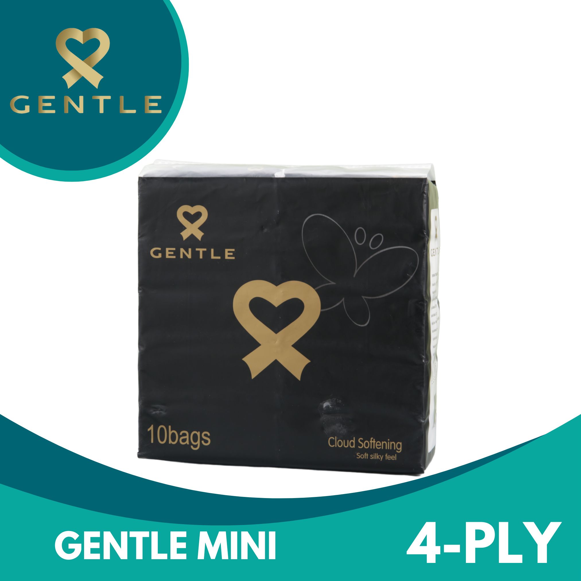 Gentle Mini Tissue 200s 4ply Pack of 10 – GENTLE